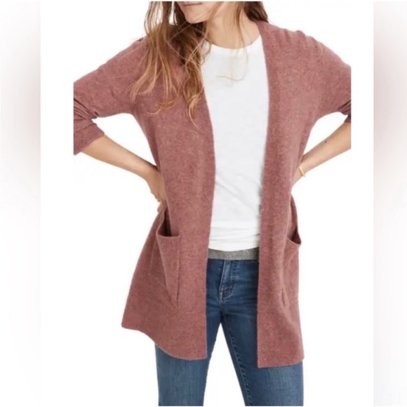 Madewell | Sweaters | Madewell Kent Wool Alpaca Blend Cardigan Mauve Xl | Poshmark